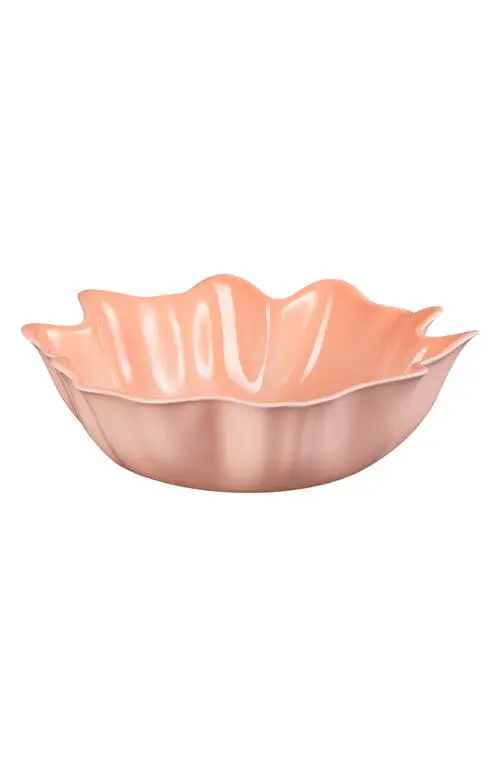LE CREUSET Iris Stoneware Ruffle Serving Bowl - Peche