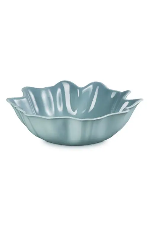 LE CREUSET Iris Stoneware Ruffle Serving Bowl - Sea Salt