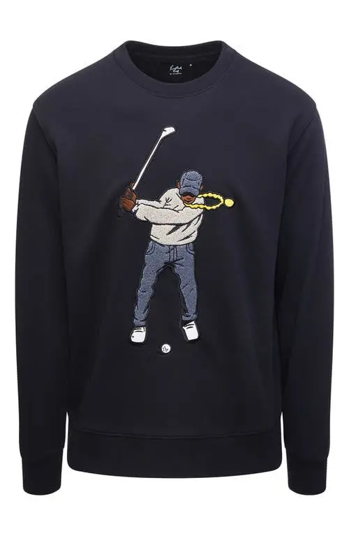 EASTSIDE GOLF Swingman Appliqué Sweatshirt - Black