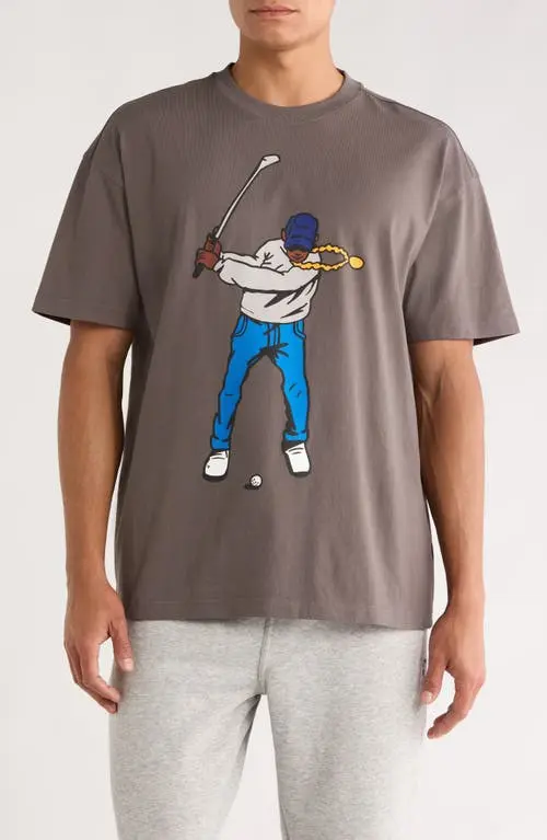 EASTSIDE GOLF Swingman Double Sided Graphic T-shirt - Charcoal Grey