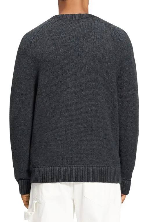 Theory Heavy Wool Blend Sweater - Pestle Melange