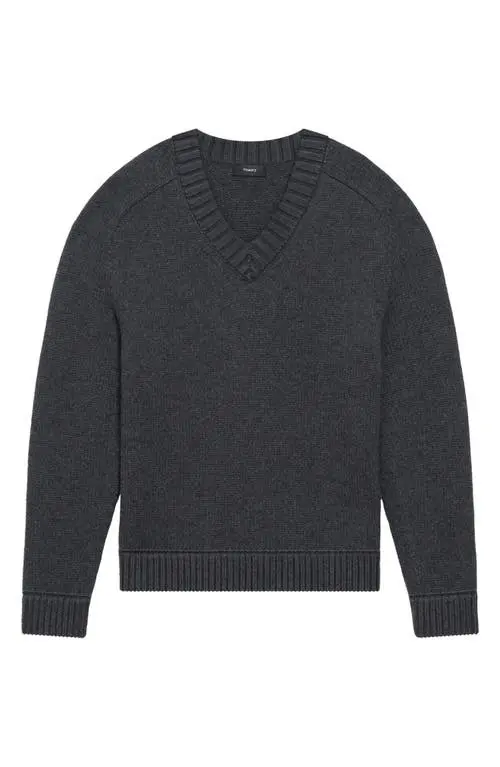 Theory Heavy Wool Blend Sweater - Pestle Melange