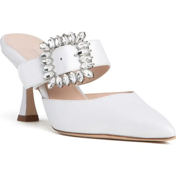 BEAUTIISOLES Georgina Pointed Toe Mule - Off White