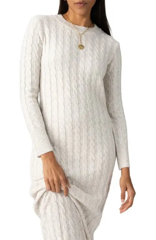Sanctuary Cable Knit Long Sleeve Sweater Dress