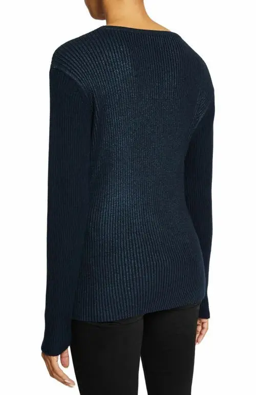 Santorelli Stacy Crossover V-neck Sweater