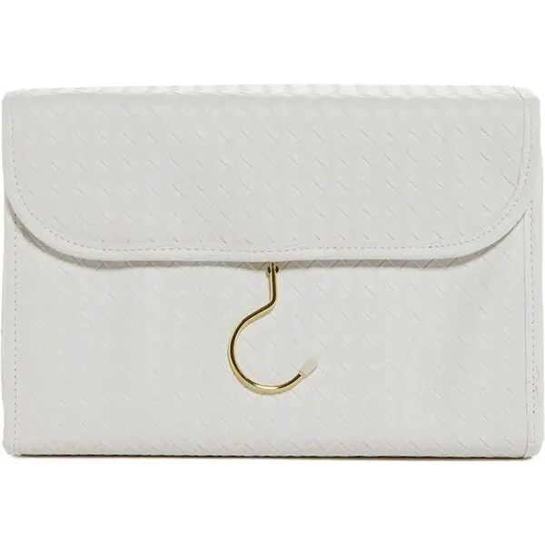 TRVL DESIGN Woven Hanging Toiletry Case - White