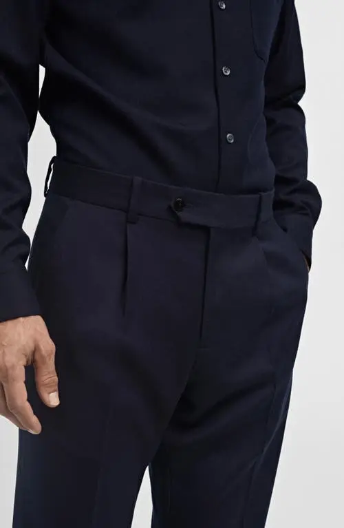 Mango Slim Fit Virgin Wool Dress Pants