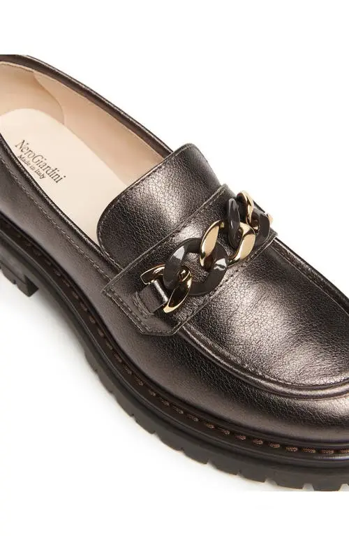 NEROGIARDINI Chain Platform Loafer