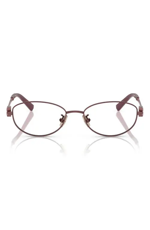 Tiffany & Co. 52mm Oval Eyeglasses - Burgundy
