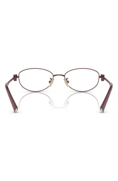 Tiffany & Co. 52mm Oval Eyeglasses - Burgundy