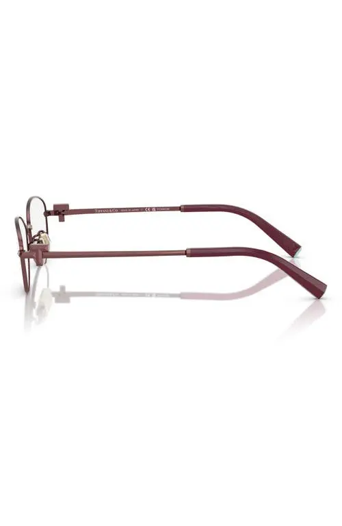 Tiffany & Co. 52mm Oval Eyeglasses - Burgundy