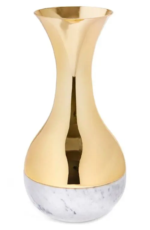 ANNA NEW YORK Dual Vase - Carrara Gold
