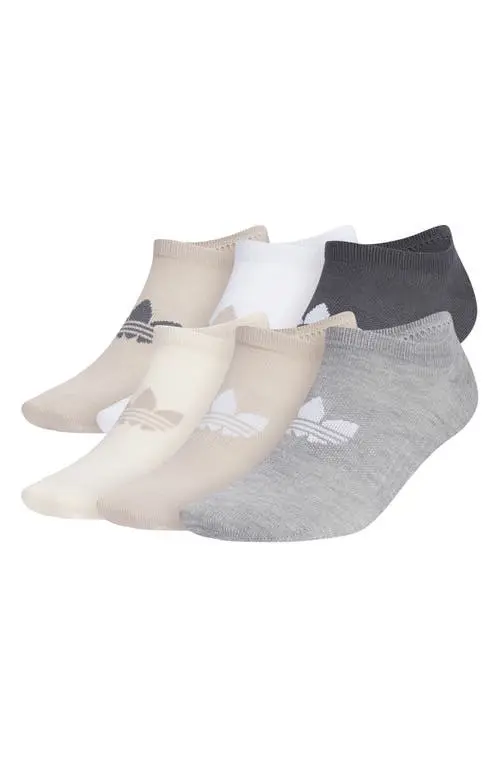 Adidas Superlite No-show Socks 6-pack - Beige/onix Grey/wonder White