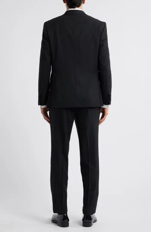 JACK VICTOR Elwood Contemporary Fit Wool Peak Lapel Tuxedo