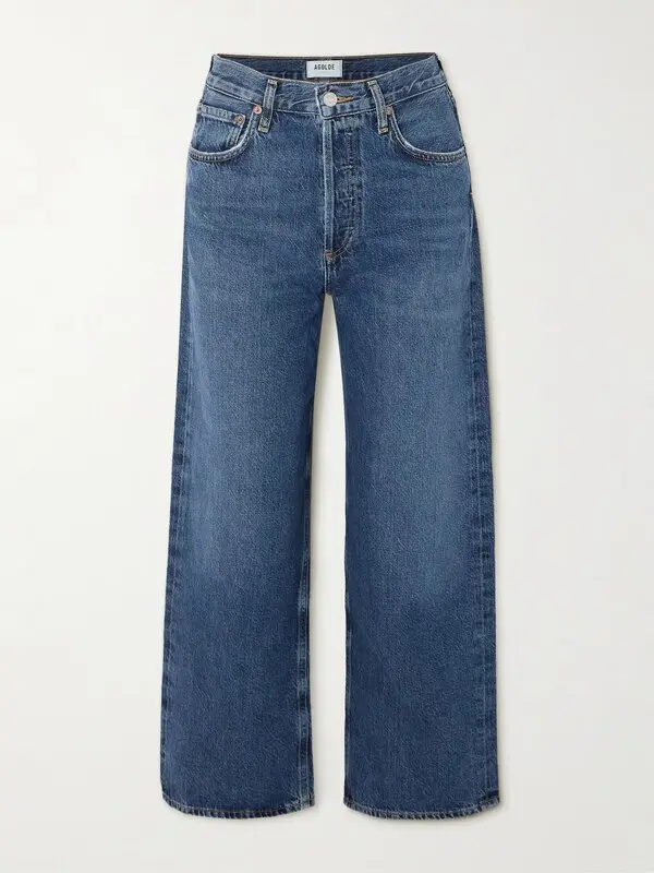 AGOLDE Ren High-rise Wide-leg Recycled Jeans - Blue