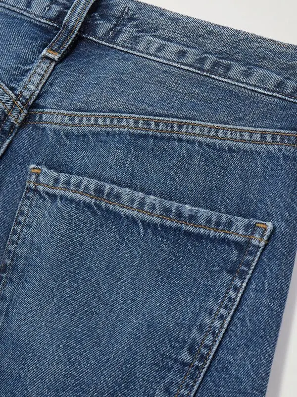 AGOLDE Ren High-rise Wide-leg Recycled Jeans - Blue