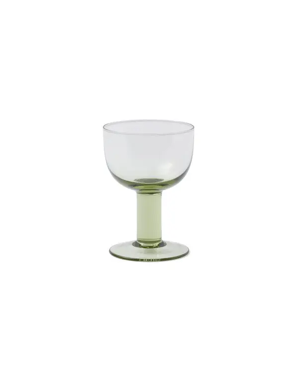 Prada Plinth Crystal Red Wine Glass Set - Green