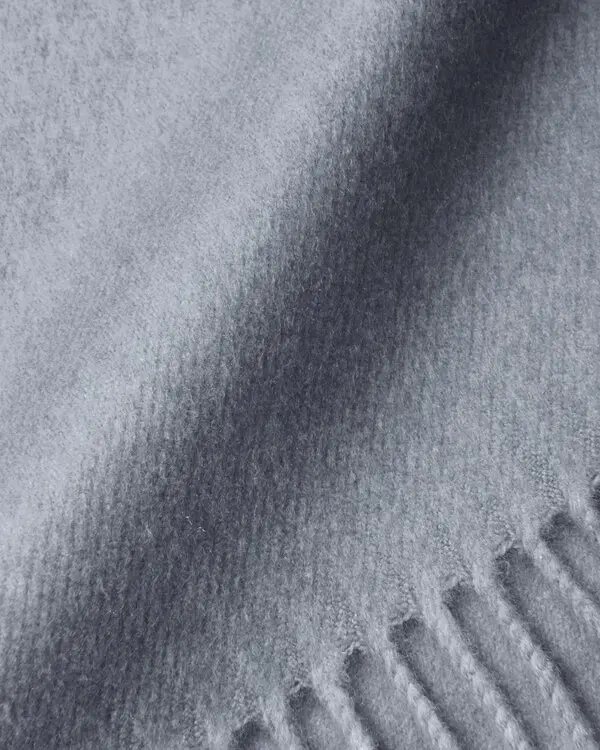 Prada Silk And Cashmere Scarf - Grey