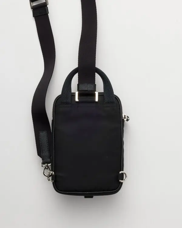 Prada Re-nylon And Saffiano Leather Smartphone Case