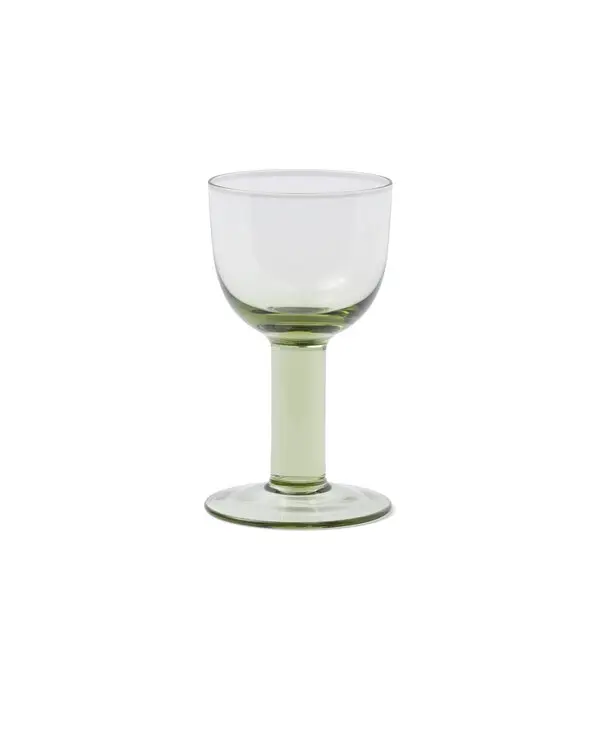 Prada Set Of Two Plinth Wine Glasses - Green