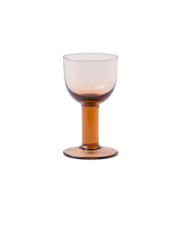 Prada Plinth Crystal Wine Glasses, Set Of Two - Brown