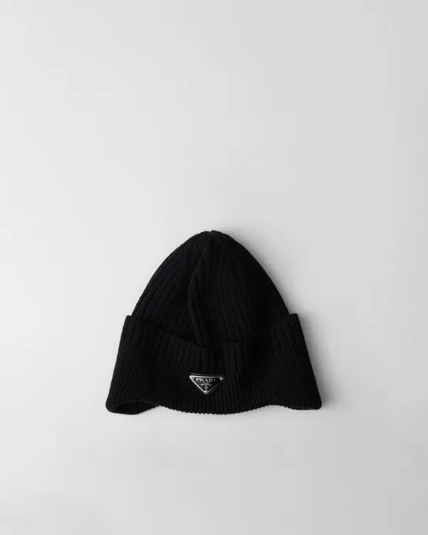 Prada Wool Beanie - Black