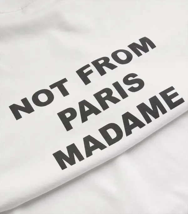 Drole De Monsieur Cotton Slogan T-shirt - White