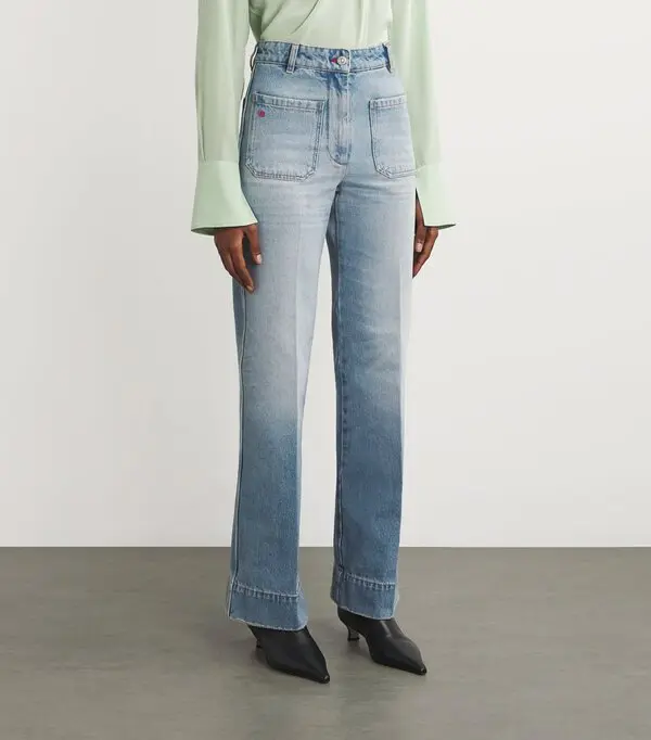 Victoria Beckham Tapered Alina Straight Jeans
