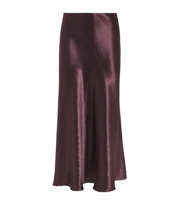 Tory Burch Satin Midi Skirt