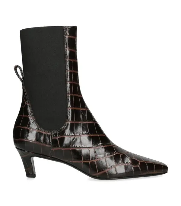 TOTEME The Midi Heel Leather Boots 50