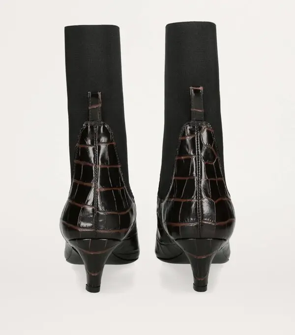 TOTEME The Midi Heel Leather Boots 50