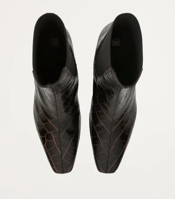 TOTEME The Midi Heel Leather Boots 50