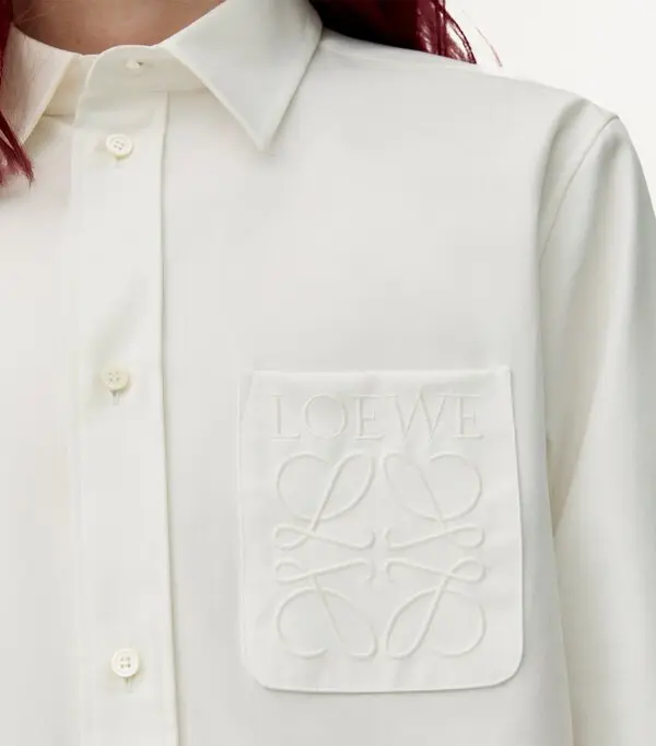Loewe Cotton Embroidered Logo Shirt