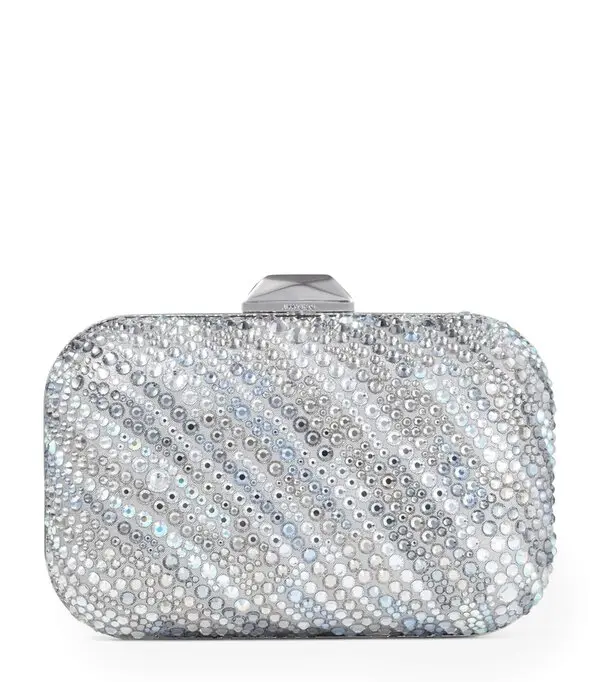 JIMMY CHOO Cloud Clutch Bag - Silver