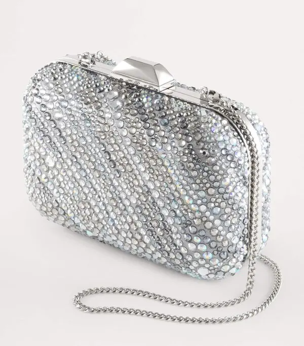 JIMMY CHOO Cloud Clutch Bag - Silver
