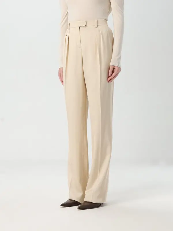 TOM FORD Tailored Wide Leg Trousers - Beige