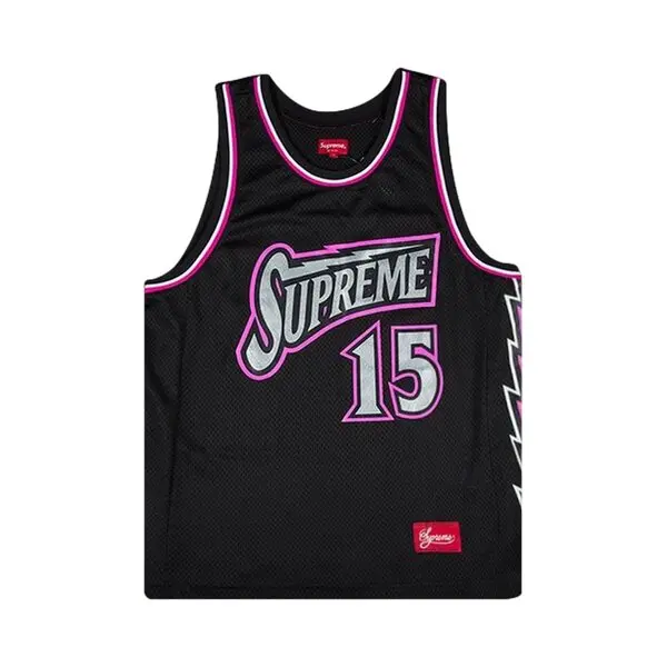 Supreme Bolt Basketball Jersey - Black