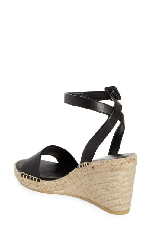 Prada Espadrille Wedge Sandal - Nero
