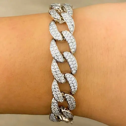 ANNA ZUCKERMAN 12mm Cuban Link Bracelet