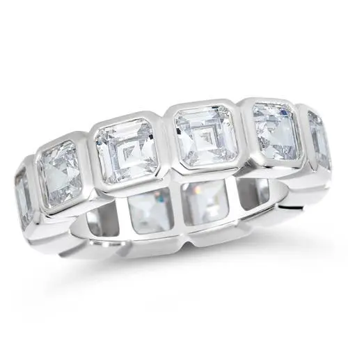 ANNA ZUCKERMAN Asscher Ring - Platinum