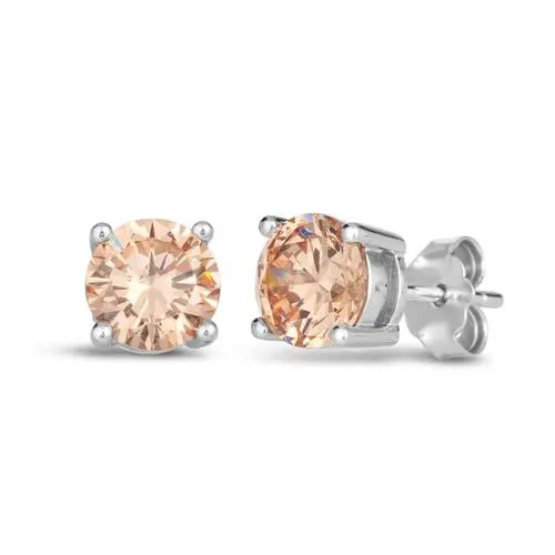 ANNA ZUCKERMAN Rainbow Gem Stud Earrings - Champagne