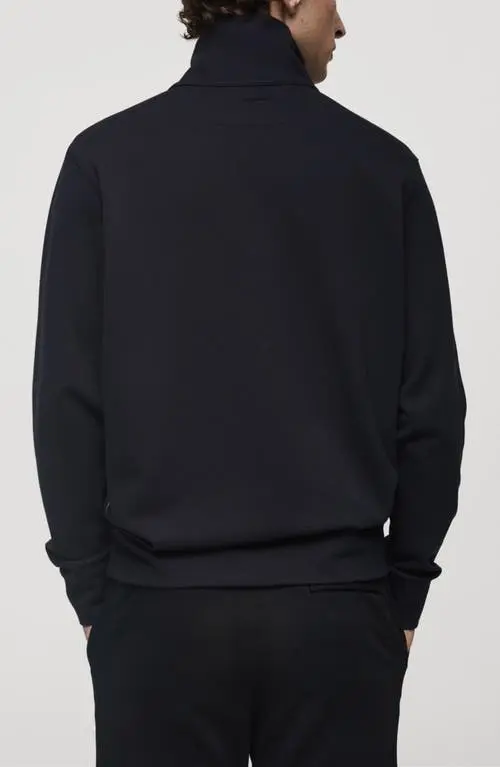 Mango Half Zip Performance Sweatshirt - Dark Navy