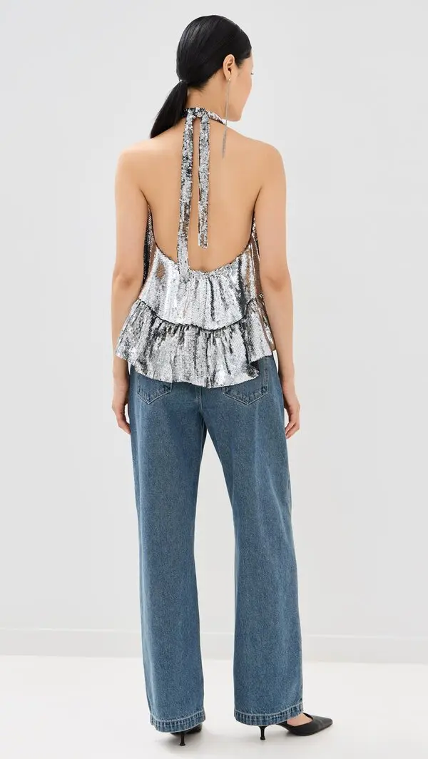 Azeeza Winston Sequin Top