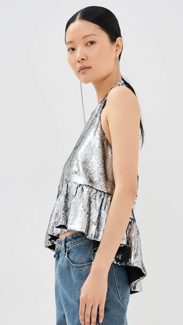 Azeeza Winston Sequin Top