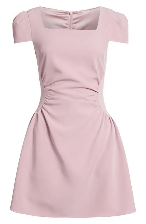 NIKKI LUND Tiffany Side Ruched Dress - Pink