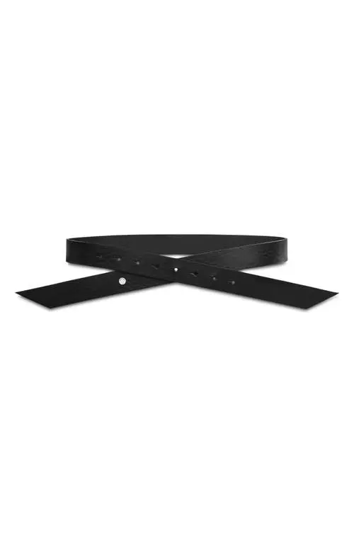 Rag & Bone Zoe Leather Belt - Black