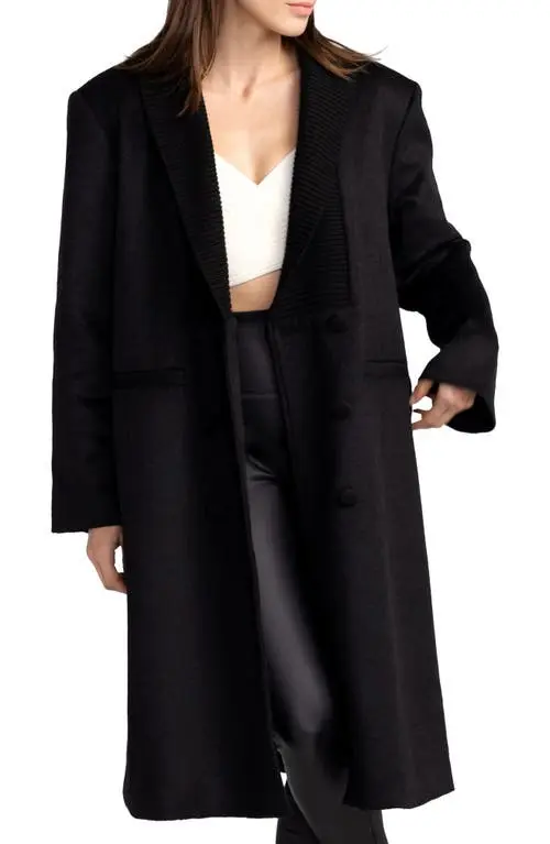 BELLE & BLOOM After Party Quilted Lining Coat - Black