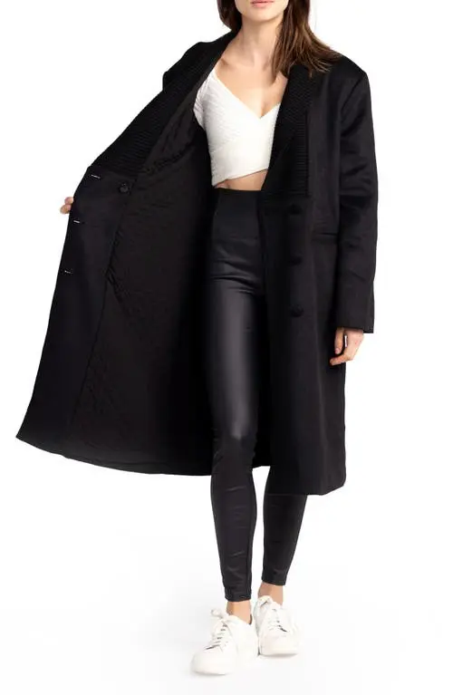 BELLE & BLOOM After Party Quilted Lining Coat - Black