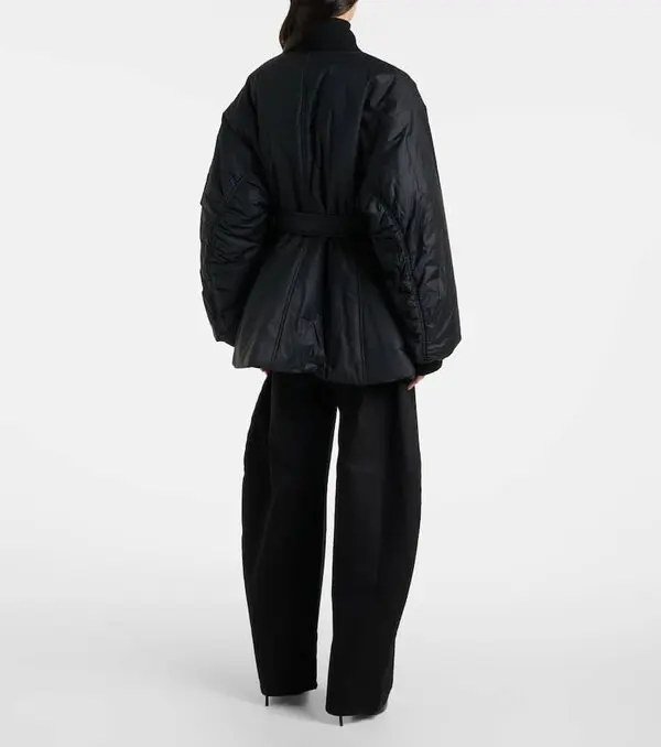 Alaïa Belted Cotton-blend Jacket