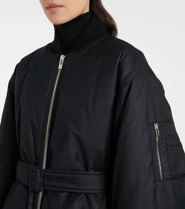 Alaïa Belted Cotton-blend Jacket